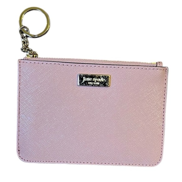 kate spade | Accessories | Kate Spade Pink Key Card Holder With Gold ...